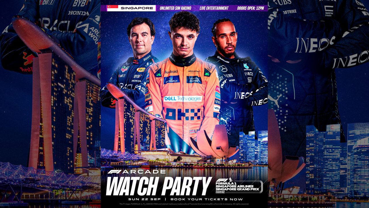 Singapore Grand Prix Watch Party at F1® Arcade - Paradise Birmingham